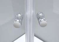 China Curved Corner Shower Enclosure , 900x900x2000mm  Shower And Bath Enclosures chrome  aluminium for sale