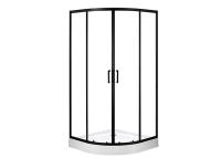 China Curved Corner Shower Enclosure , 900x900x2000mm  Shower And Bath Enclosures chrome  aluminium for sale
