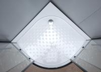 China Curved Corner Shower Enclosure , 900x900x2000mm  Shower And Bath Enclosures chrome  aluminium for sale