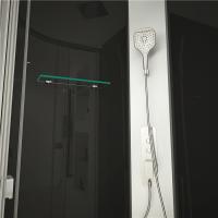 China Circle Quadrant Shower Cabin with white acrylic tray and roof 85X85X225cm for sale