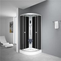 China Free Standing Quadrant Shower Cubicles With Transparent Tempered Glass Fixed Panel for sale