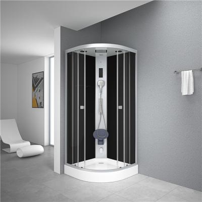 China Free Standing Quadrant Shower Cubicles With Transparent Tempered Glass Fixed Panel for sale