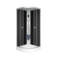 China Free Standing Quadrant Shower Cubicles With Transparent Tempered Glass Fixed Panel for sale