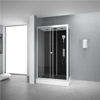 China Shower Cabin with White  acrylic tray 1100*800*2250cm  silive  aluminium for sale