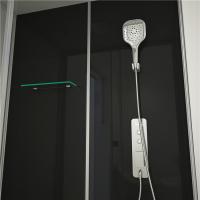China Shower Cabin with White  acrylic tray 1100*800*2250cm  silive  aluminium for sale