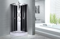 China Circle Quadrant Shower Cabin with white acrylic tray and roof 85X85X225cm for sale