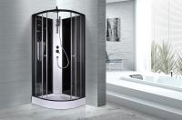 China Circle Quadrant Shower Cabin with white acrylic tray and roof 85X85X225cm for sale