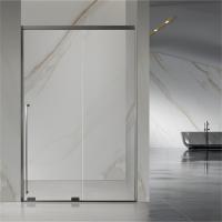 China shower enclose  soft close system with big bttom wheels  8mm  glass for sale