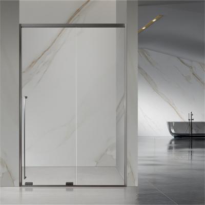 China shower enclose  soft close system with big bttom wheels  8mm  glass for sale