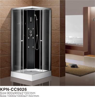 China Shower Cabin with White  acrylic tray 900x900x2150mm  silive  aluminium for sale