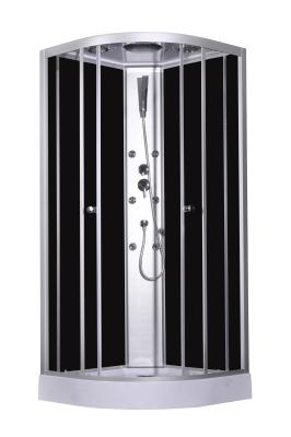 China 900x900x2150mm Fashion Massage Corner Shower Stalls , Circle Quadrant Shower Cabin with white acrylic tray and roof for sale
