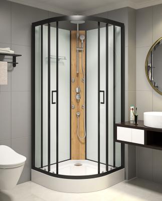 China 900*900*2150mm Custom Quadrant Shower Cubicles ,black ,low tray bathroom for sale