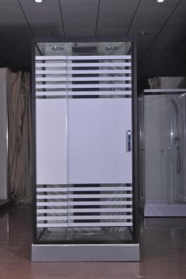 China Customized Square Glass Shower Cabin  Comfortable Shower Units,black  900*900*2150mm for sale