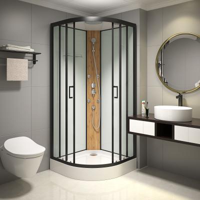 China 900*900*2150mmCustom Quadrant Sliding Door Shower Cubicles ,bamboo,low white tray for sale