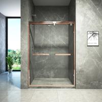 China Frameless Hinged Bifold Toughened Glass Shower Screen for sale