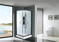 China Free Standing Quadrant Shower Cubicles With Transparent Tempered Glass Fixed Panel for sale