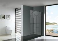 China Explosion Proof Texture Shower Glass For Bathtub Free Standing for sale