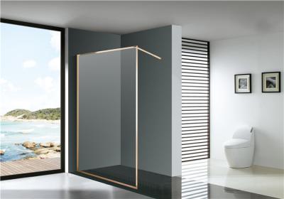 China Golden Explosion Proof Texture Shower Glass For Bathtub Free Standing for sale