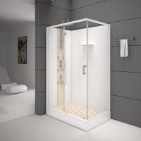 China Square Bathroom Shower Cabins White Acrylic ABS Tray white Painted 1200*80*225cm for sale