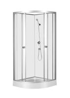 China 900*900*2150mm Aluminium Alloy Frame Toughened Glass Shower Cabin for sale