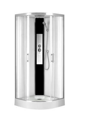 China Bathroom Shower Cabins Black  Acrylic ABS Tray  900*900*215mm for sale