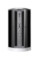 China Bathroom Shower Cabins Black  Acrylic ABS Tray  900*900*215mm for sale
