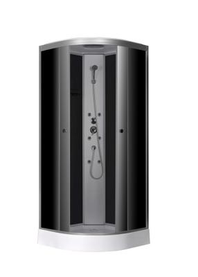 China Bathroom Shower Cabins Black  Acrylic ABS Tray  900*900*215mm for sale