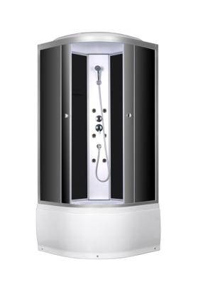 China Bathroom Shower Cabins Black  Acrylic ABS Tray  900*900*215mm for sale