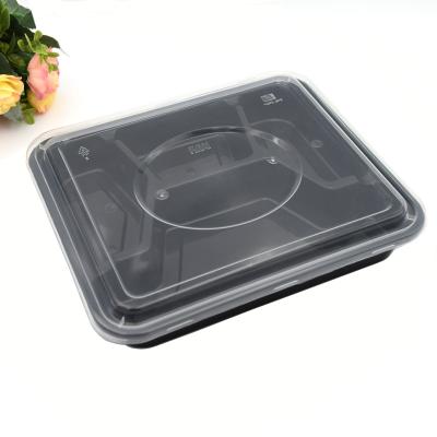 China Professional Custom Wholesale Microwavable Design Plastic Disposable Tableware Take Out Lunch Box With Lid for sale