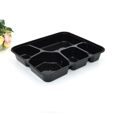 China Viable Restaurant Food Grade Plastic Storage Box Fridge Food Take Out Rectangular Disposable Plastic Food Container Container for sale