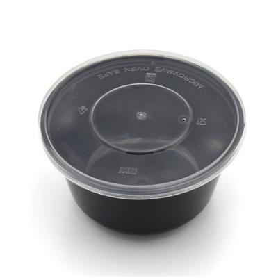 China Microwavable Disposable Noodle Salad Soup Rice Fruit Mixing Dining Togo Food Grade PP Takeaway Plastic Bowl Set With Lid for sale