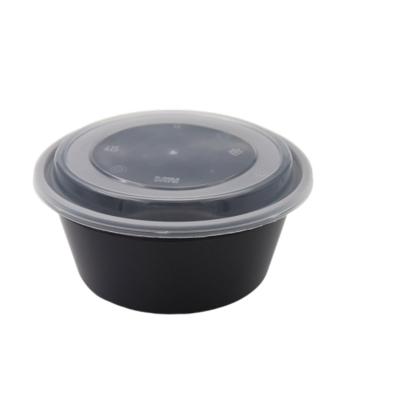 China Microwavable Noodle Salad Soup Rice Fruit Mixing Dining Togo Food Grade PP Disposable Plastic Bowl Set With Lid for sale