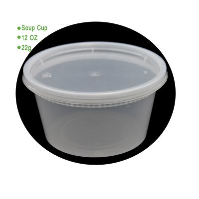 China Factory Supply Wholesale Direct Microwavable Disposable Soup Hot Cup Takeout Plastic Cups for sale