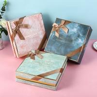 China Three Colors Square Rigid Shoulder Box Packaging For Surprise Gift for sale