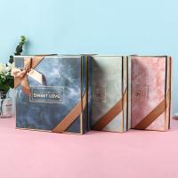China Three Colors Square Rigid Shoulder Box Packaging For Surprise Gift for sale
