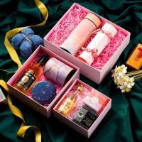China Delicated Art Paper Rigid Gift Box With Lid For Handmade Soap Cosmetic for sale