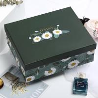 China Decorative Custom Rigid Lid And Base Cardboard Gift Boxes For Snack Package for sale