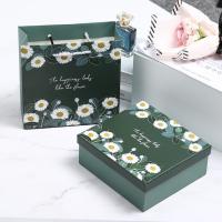China Decorative Custom Rigid Lid And Base Cardboard Gift Boxes For Snack Package for sale
