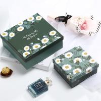 China Decorative Custom Rigid Lid And Base Cardboard Gift Boxes For Snack Package for sale