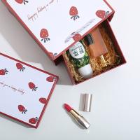 China Strawberry Pattern Lipstick Luxury Gift Box Packaging For Valentines Day for sale