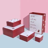 China Strawberry Pattern Lipstick Luxury Gift Box Packaging For Valentines Day for sale