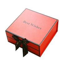 China Pre Wrapped Cardboard Flip Top Gift Boxes With Magnetic Catch for sale