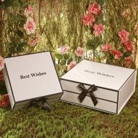 China Pre Wrapped Cardboard Flip Top Gift Boxes With Magnetic Catch for sale