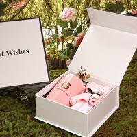China Pre Wrapped Cardboard Flip Top Gift Boxes With Magnetic Catch for sale