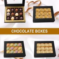 China Rectangle Cardboard Chocolate Presentation Gift Boxes Fancy Customized for sale