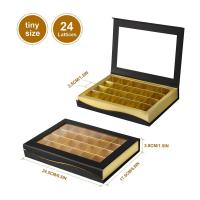 China 24 Cavities Custom Chocolate Sweet Gift Boxes Packaging With Window for sale