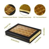 China 24 Cavities Custom Chocolate Sweet Gift Boxes Packaging With Window for sale