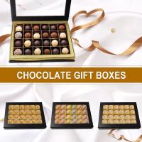 China 24 Cavities Custom Chocolate Sweet Gift Boxes Packaging With Window for sale