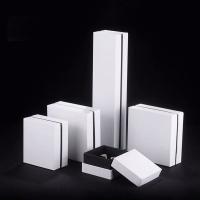 China Empty Small White Necklace And Earring Gift Box For Jewellery Presentation for sale