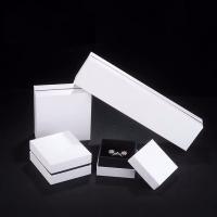 China Empty Small White Necklace And Earring Gift Box For Jewellery Presentation for sale